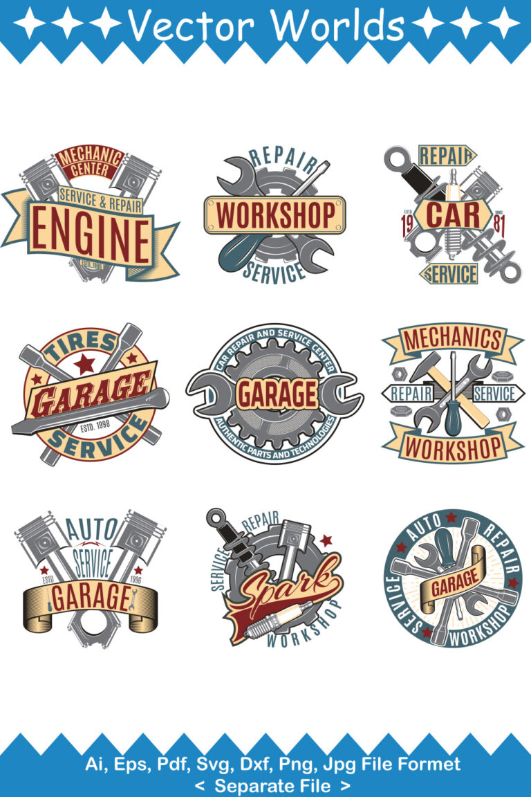 Garage Logo SVG Vector Design - MasterBundles