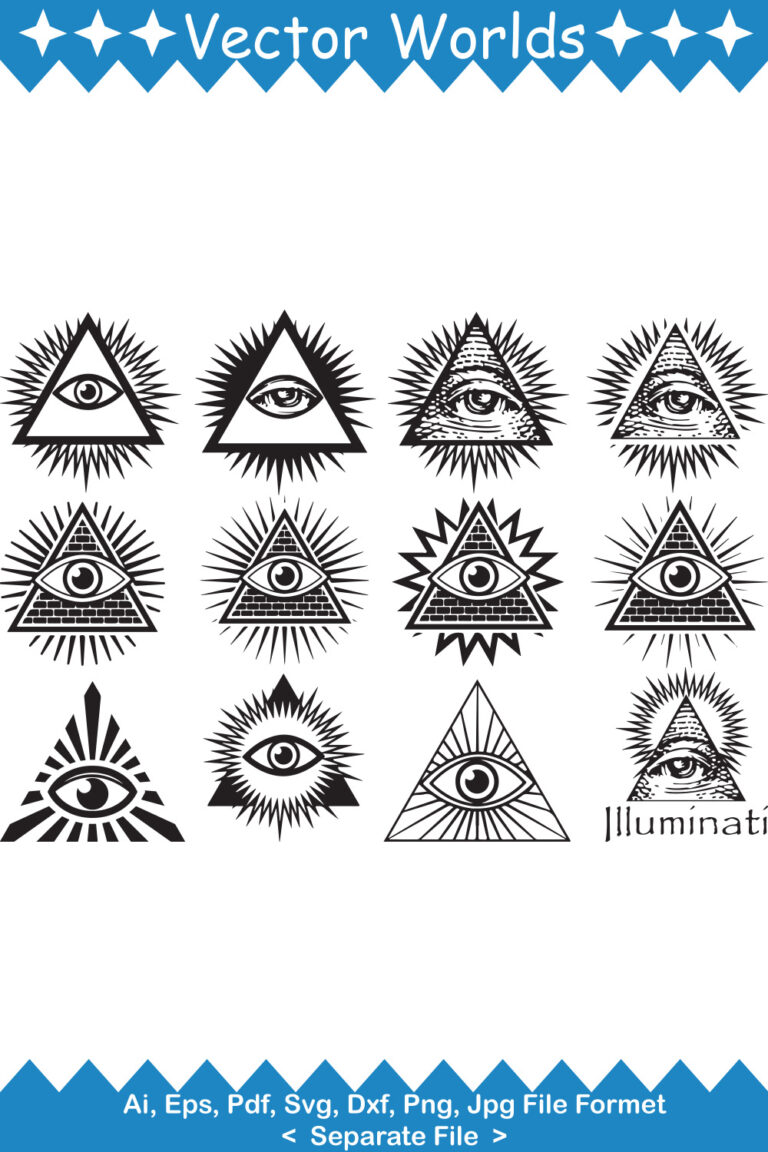Masonic Eye Symbol SVG Vector Design - MasterBundles