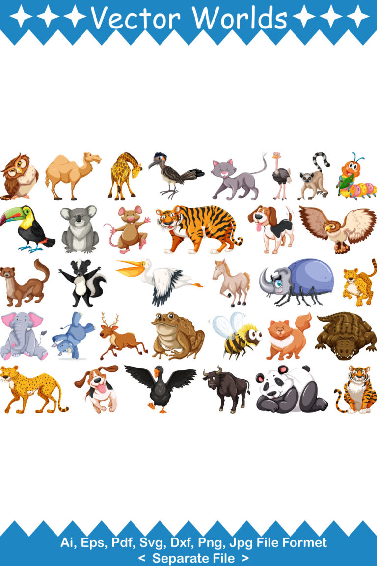 Wild Animals SVG Vector Design - MasterBundles
