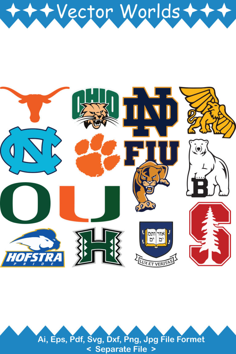 Best University And College Logo SVG Vector Design - MasterBundles