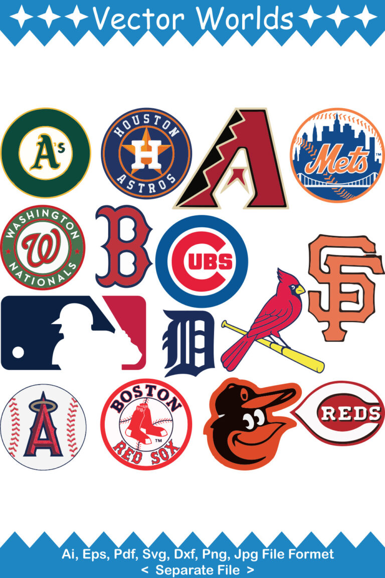 Mlb Team Logo SVG Vector Design - MasterBundles