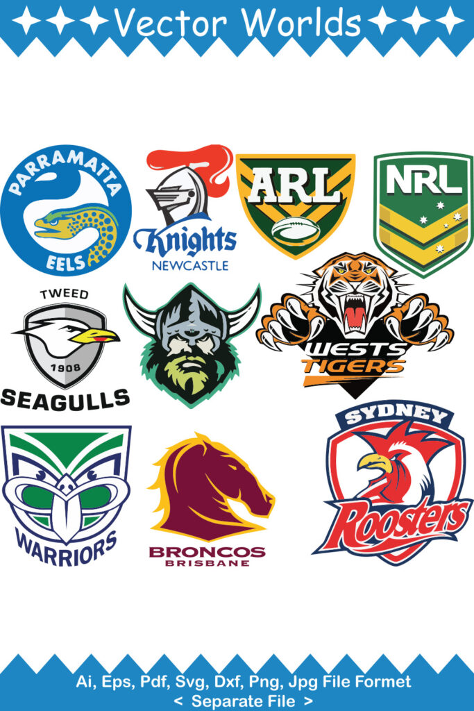 Nrl Team Logo SVG Vector Design - MasterBundles