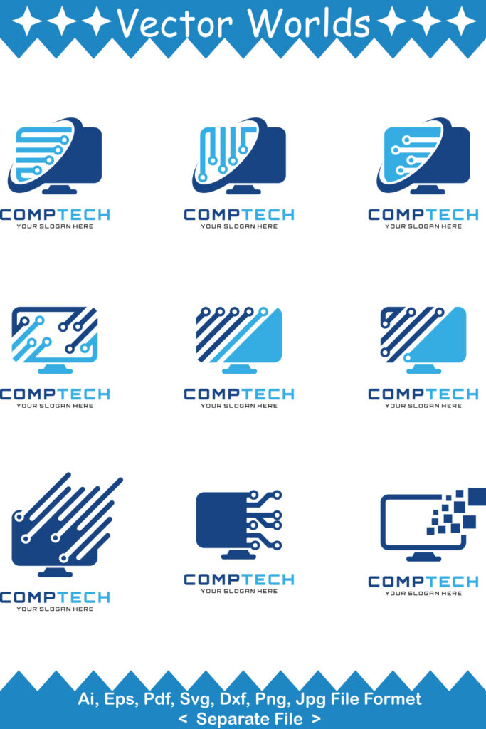 Tech Logo SVG Vector Design - MasterBundles