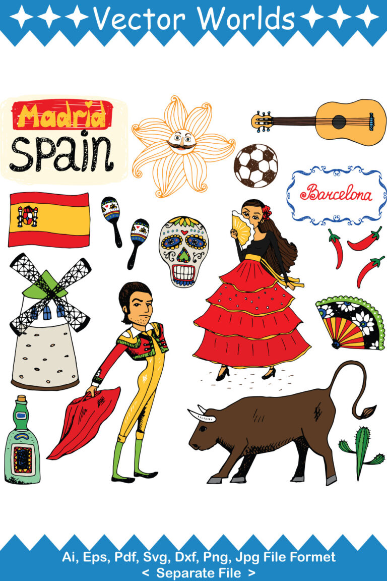 Madrid Spain Symbol SVG Vector Design - MasterBundles