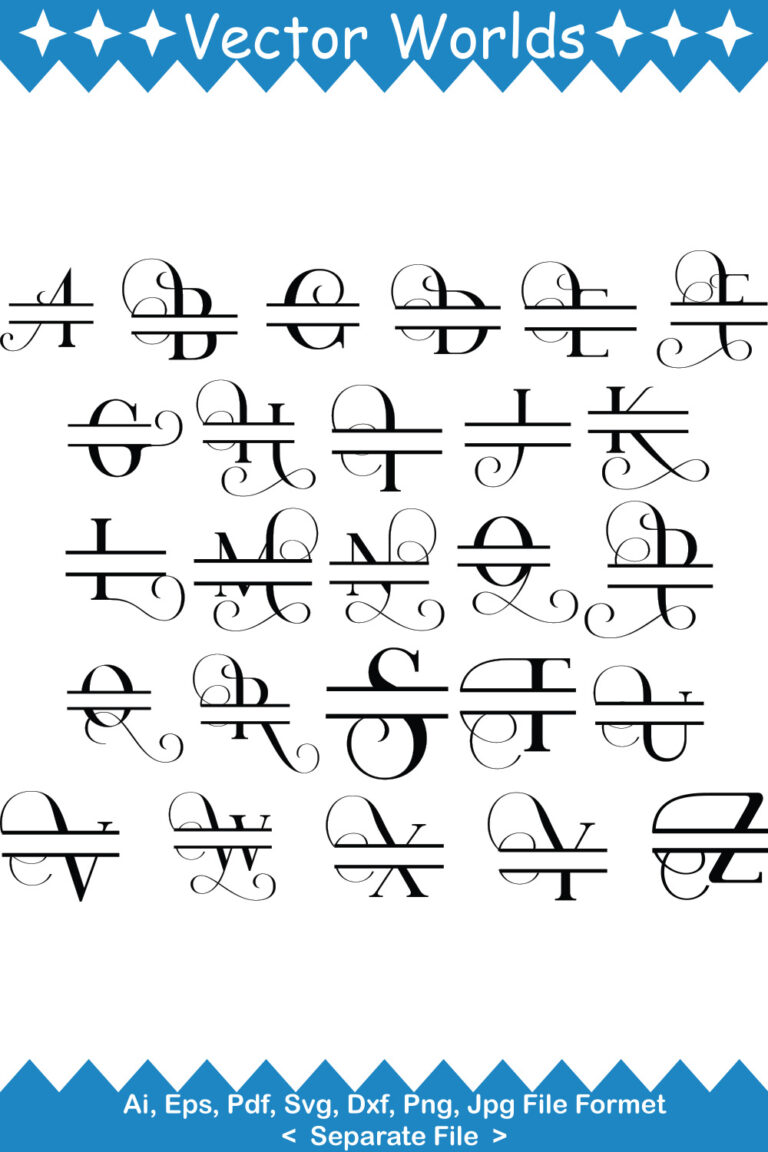 Fancy Letter SVG Vector Design - MasterBundles