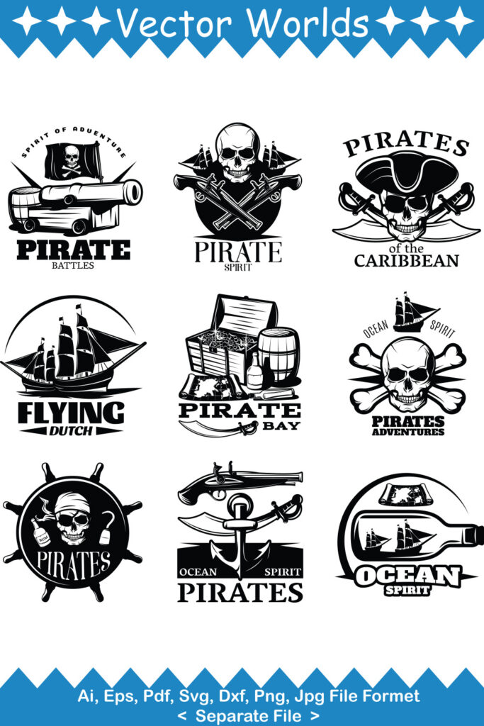 Pirate Logo SVG Vector Design - MasterBundles
