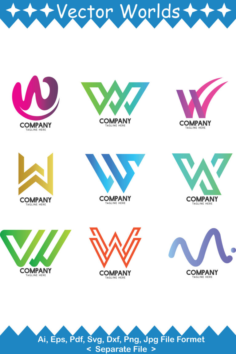 W Logo SVG Vector Design - MasterBundles