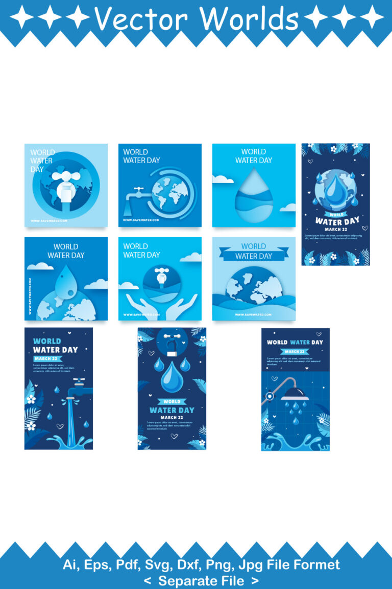 World Water Day SVG Vector Design - MasterBundles
