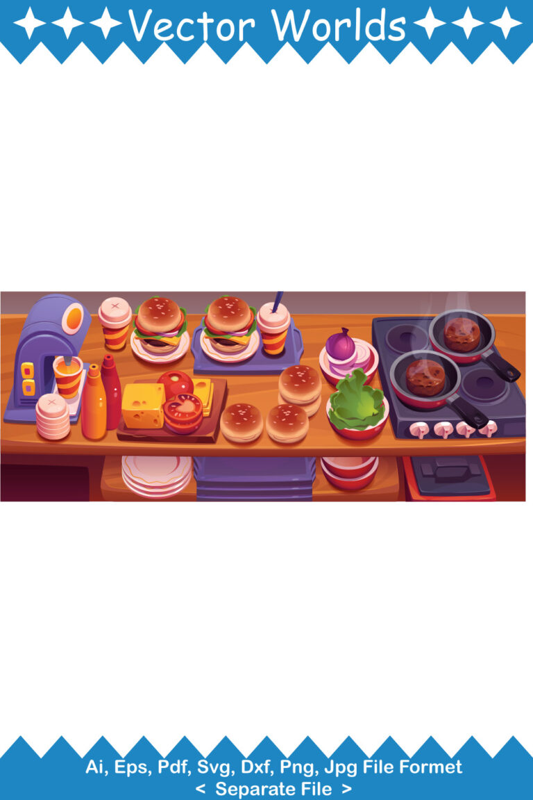 Fast Food Restaurant SVG Vector Design - MasterBundles