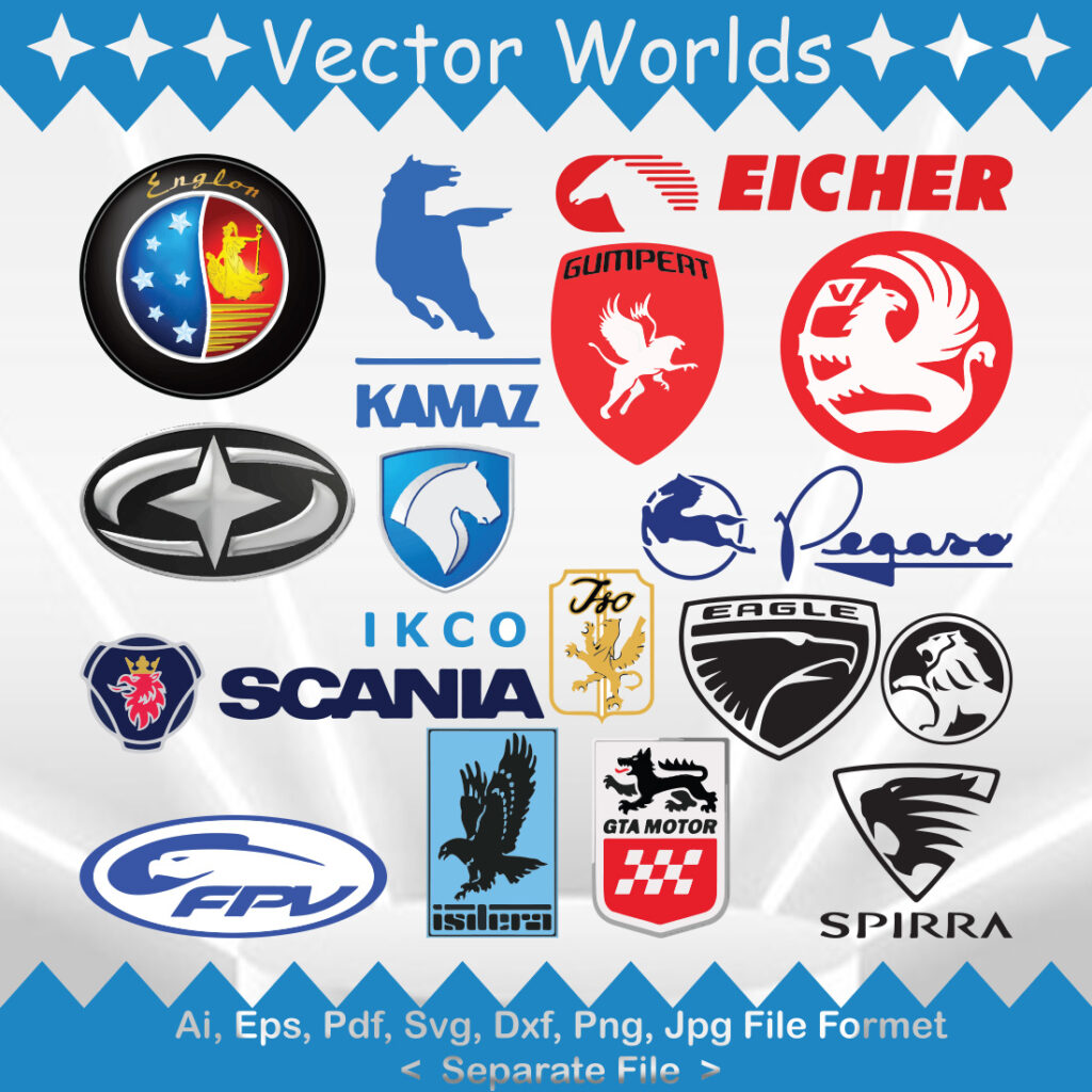 Car Brands with Animal Logo SVG Vector Design - MasterBundles