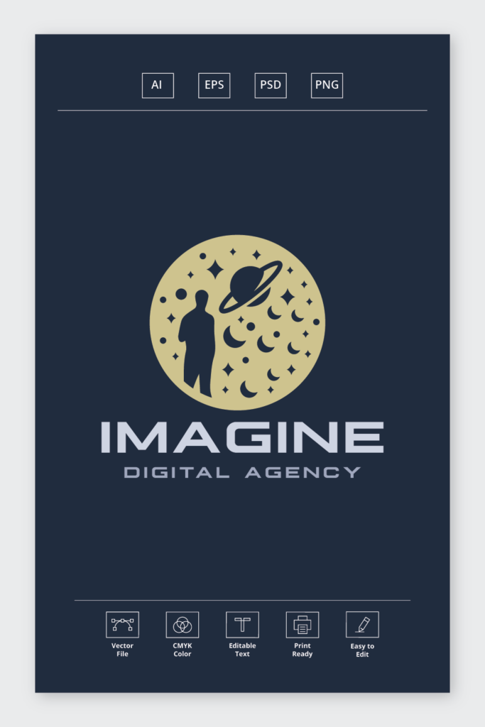 Imagine Digital Agency Logo - MasterBundles