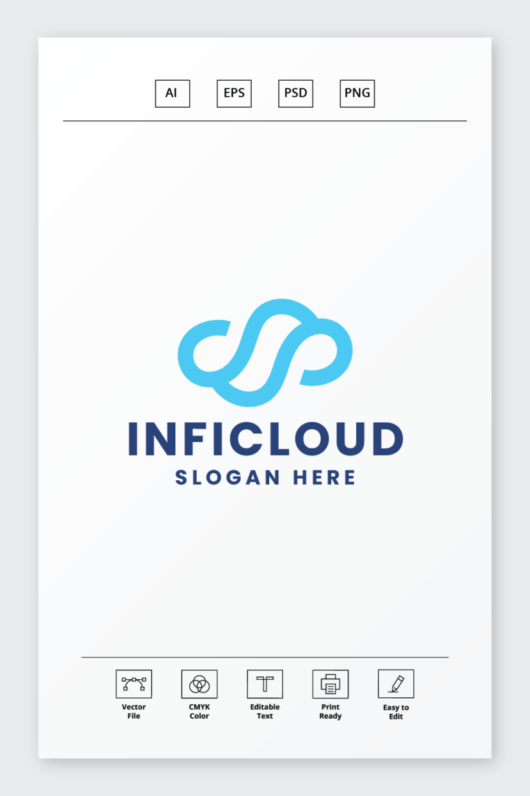 Infinity Cloud Logo - MasterBundles