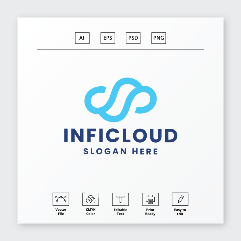 Infinity Cloud Logo - MasterBundles