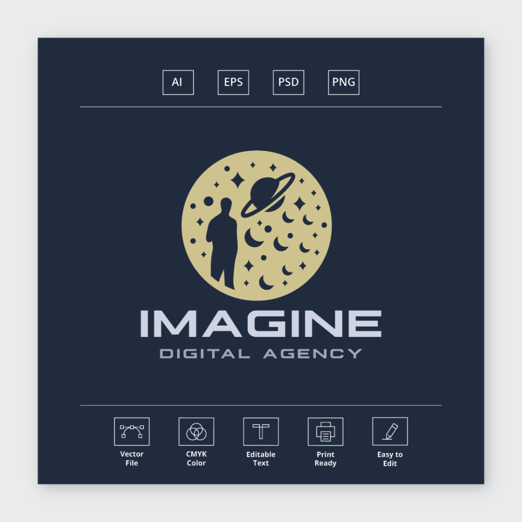 Imagine Digital Agency Logo - MasterBundles