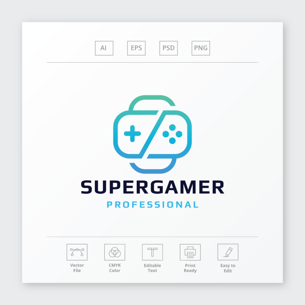 Super Gamer Letter S Logo - MasterBundles