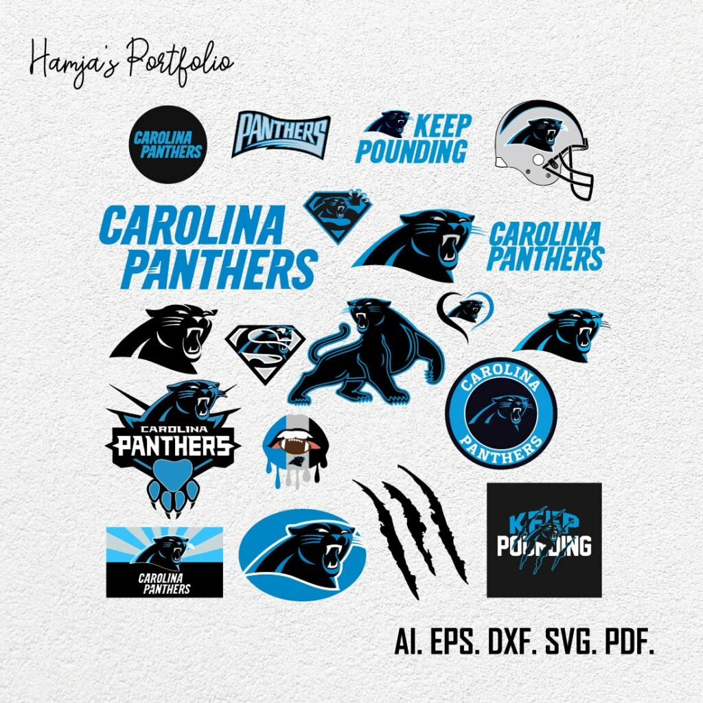 Carolina Panthers Vector logo Svg - MasterBundles