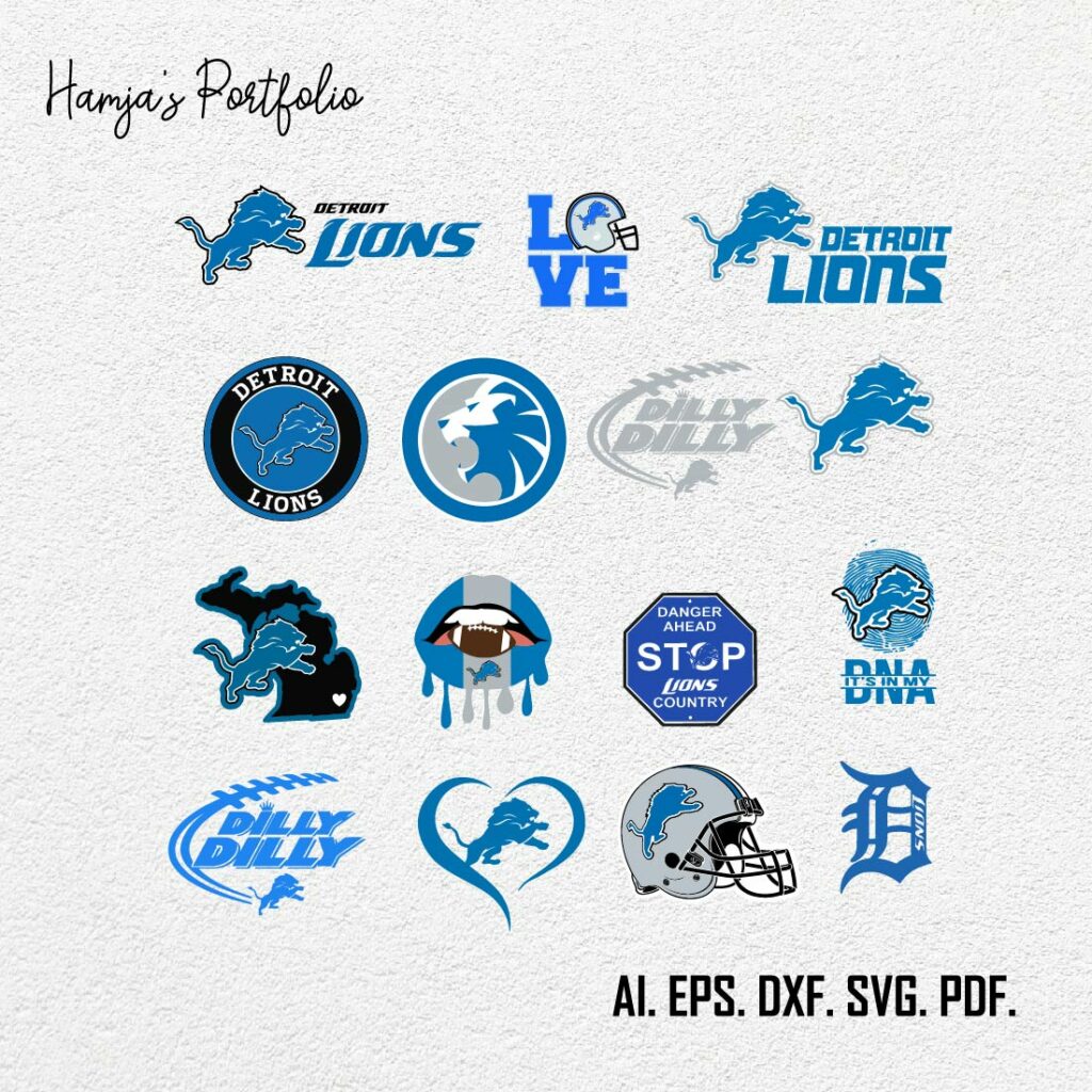 Detroit Lions Vector logo Svg - MasterBundles