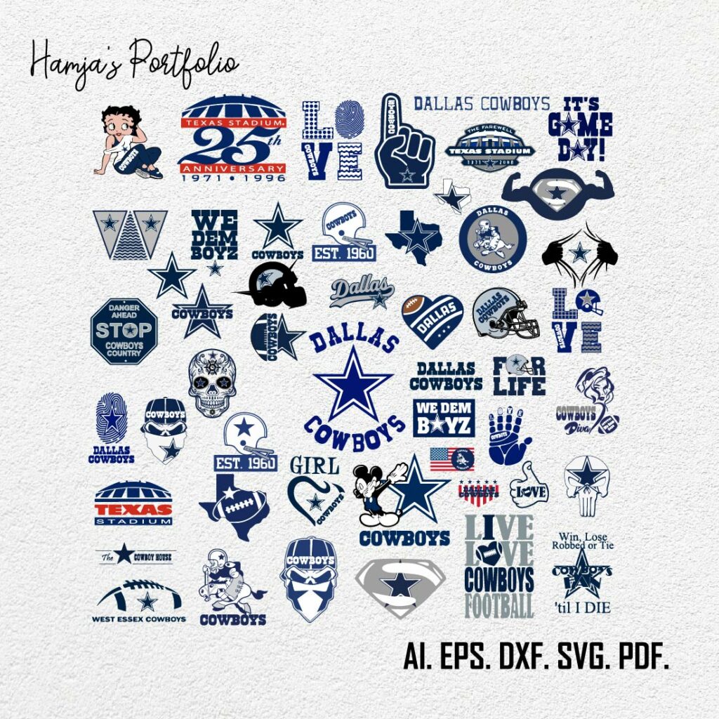 Dallas Cowboys Vector logo Svg - MasterBundles