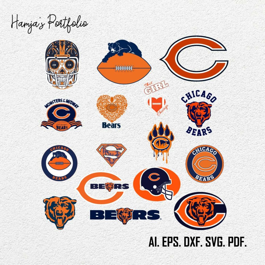 Chicago Bears Vector logo Svg - MasterBundles