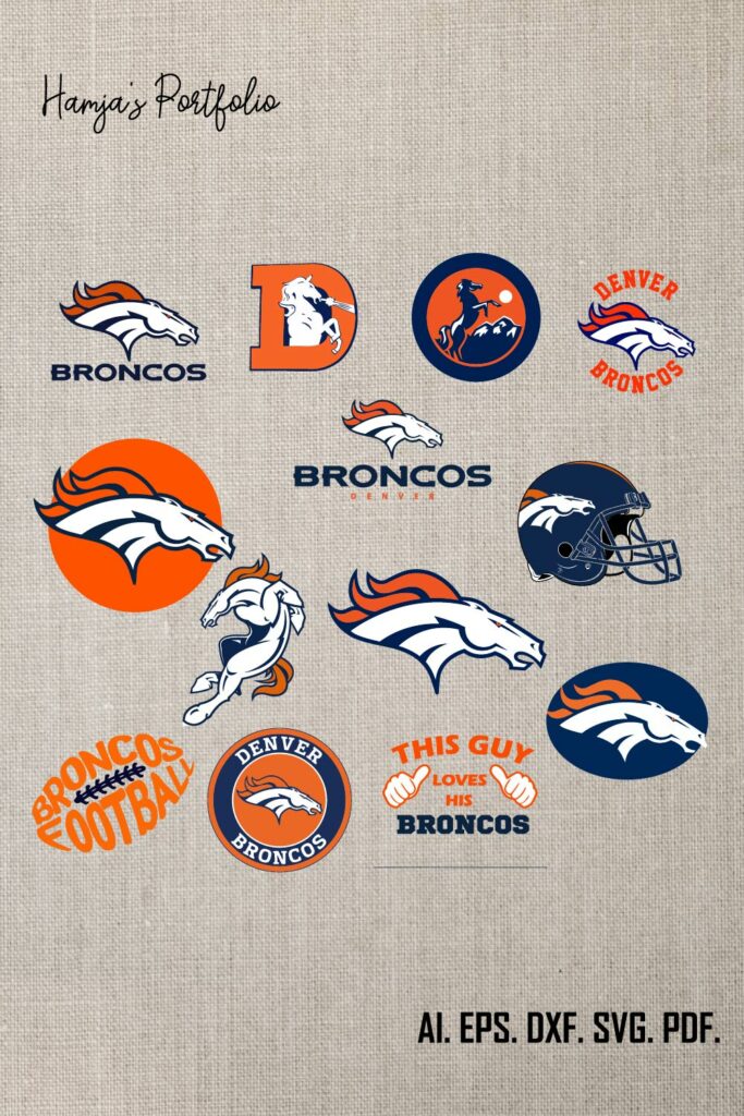 Denver Broncos Vector logo Svg - MasterBundles