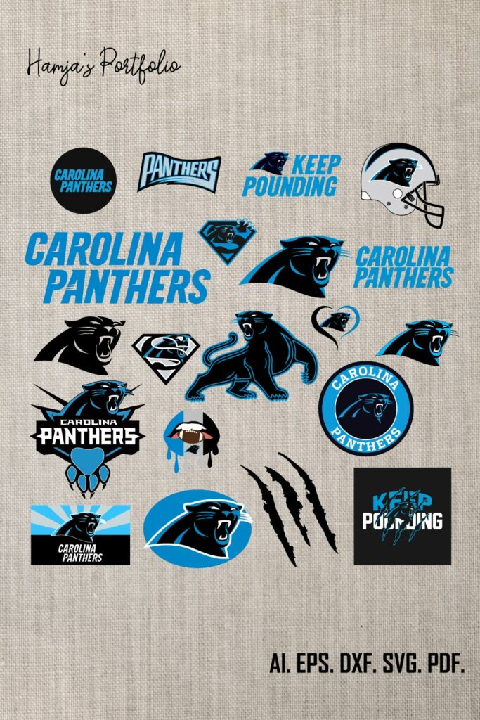 Carolina Panthers Vector logo Svg - MasterBundles