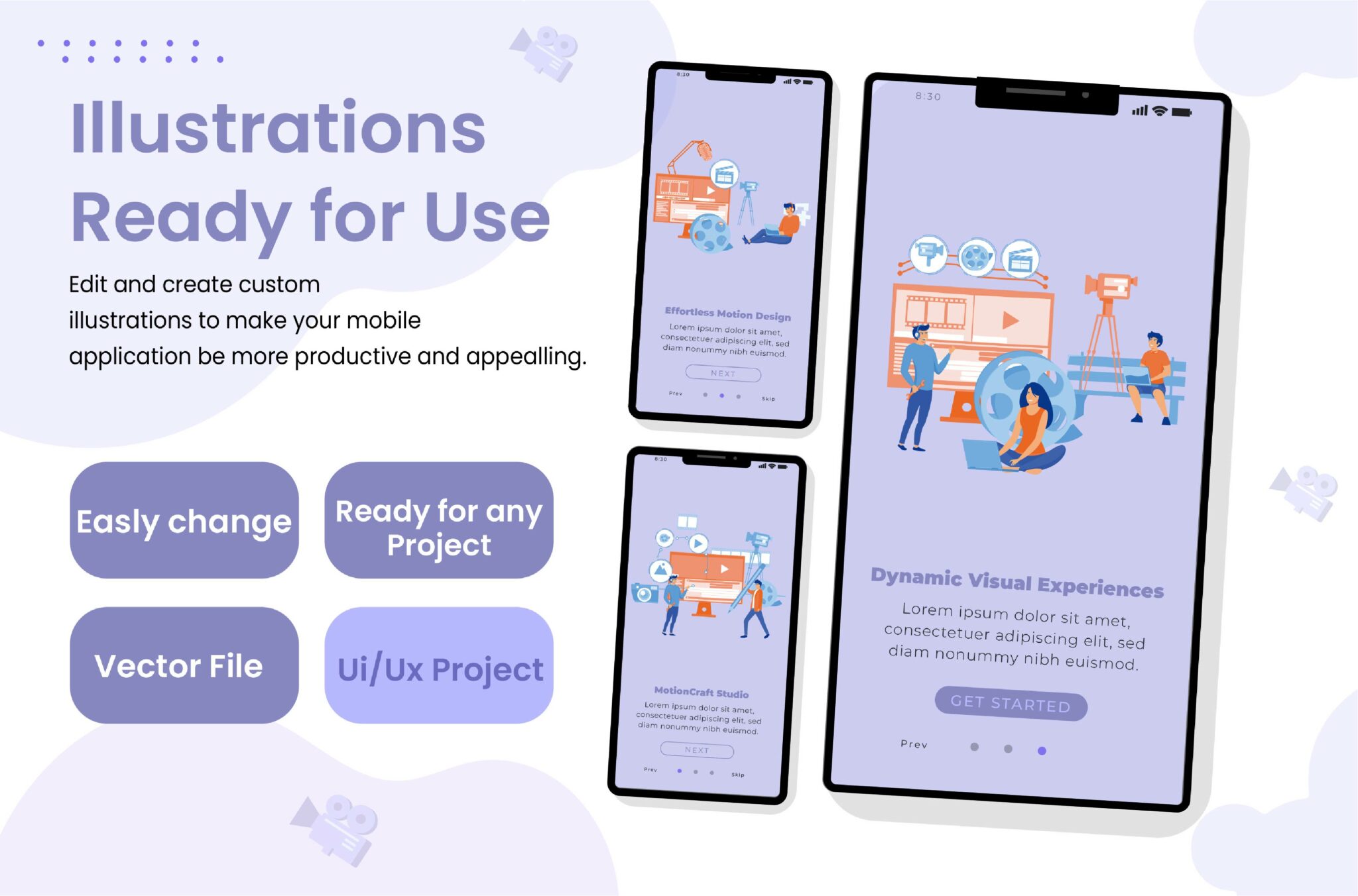 Illustration of Motion Design Studio Concept - MasterBundles