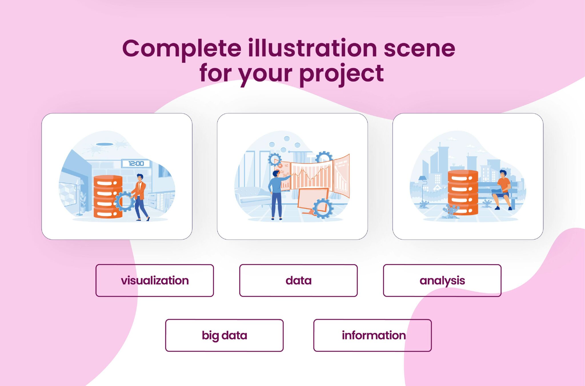 Illustration of Data Visualization - MasterBundles