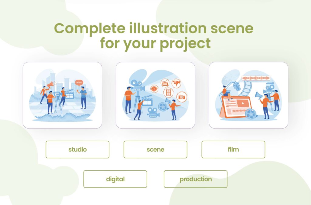 Illustration of Film Production Concept - MasterBundles