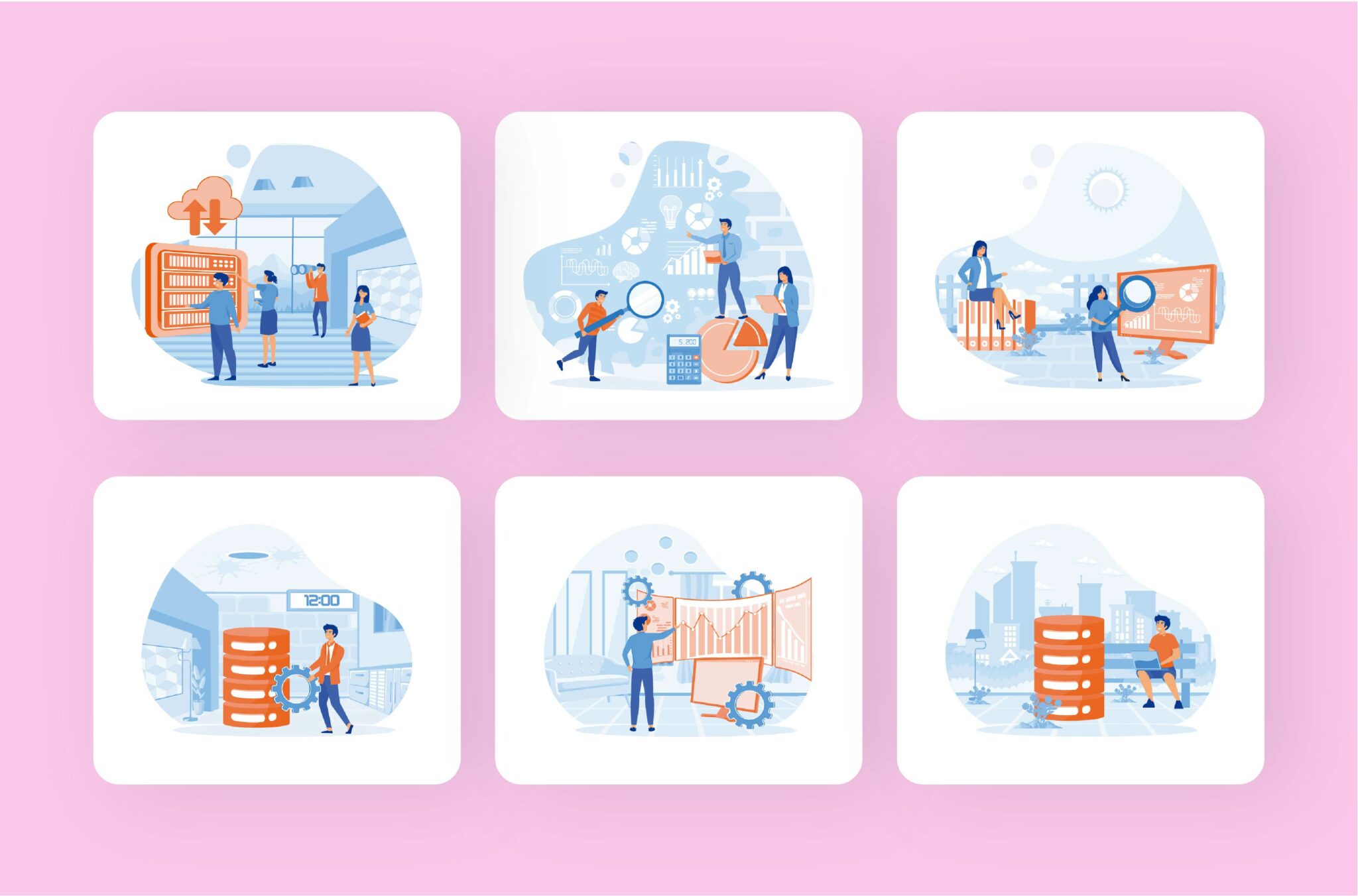 Illustration of Data Visualization - MasterBundles