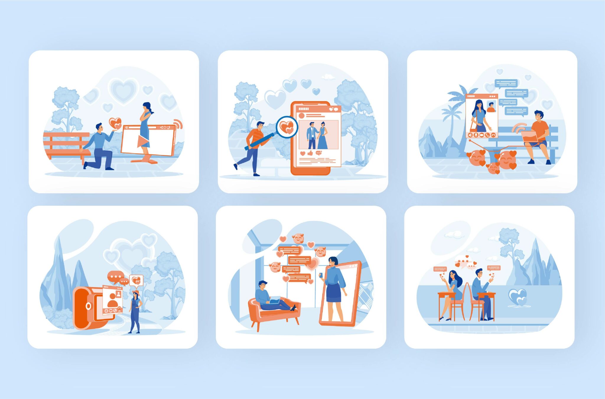 Illustration of Virtual Relationship Concept - MasterBundles