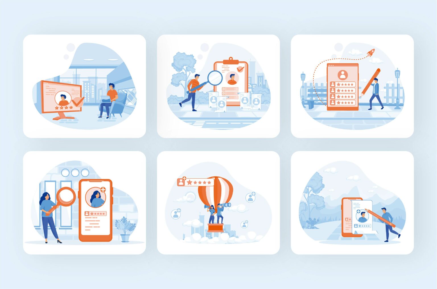 Illustration of Job Recruitment Process - MasterBundles