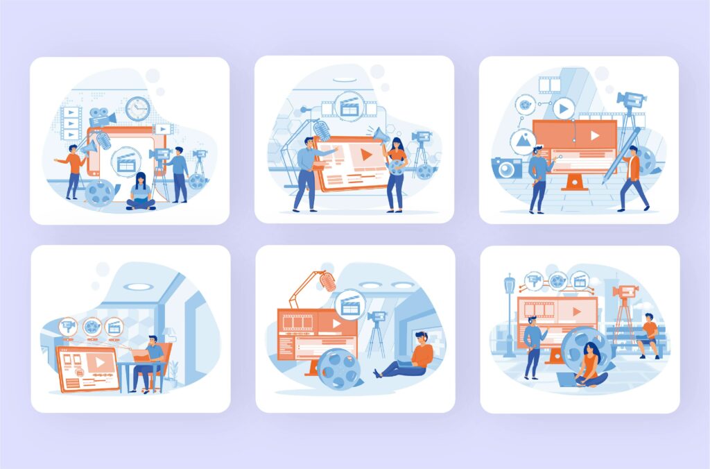 Illustration of Motion Design Studio Concept - MasterBundles