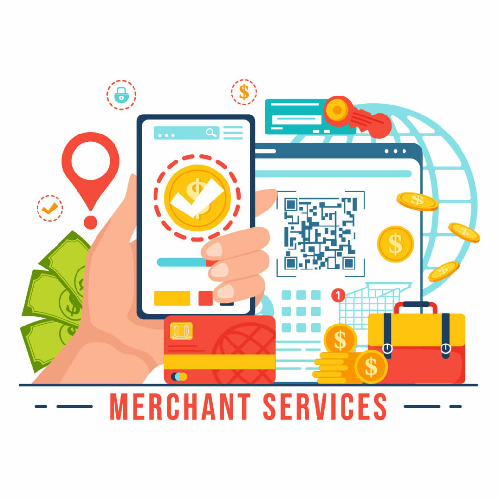 12 Merchant Service Illustration - MasterBundles