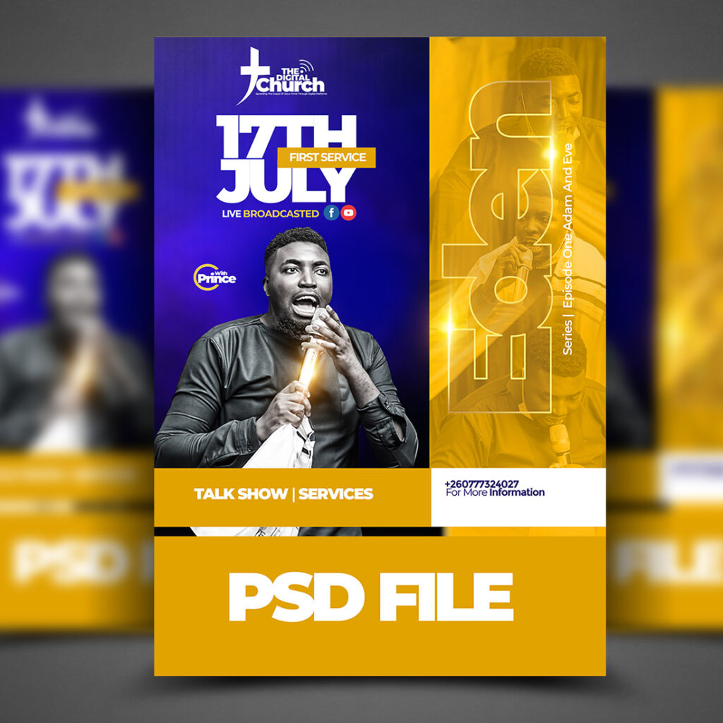 Midweek Church Flyer Template PSD - MasterBundles