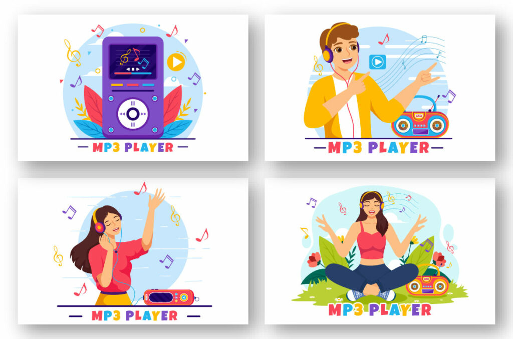 10 MP3 Player Illustration - MasterBundles