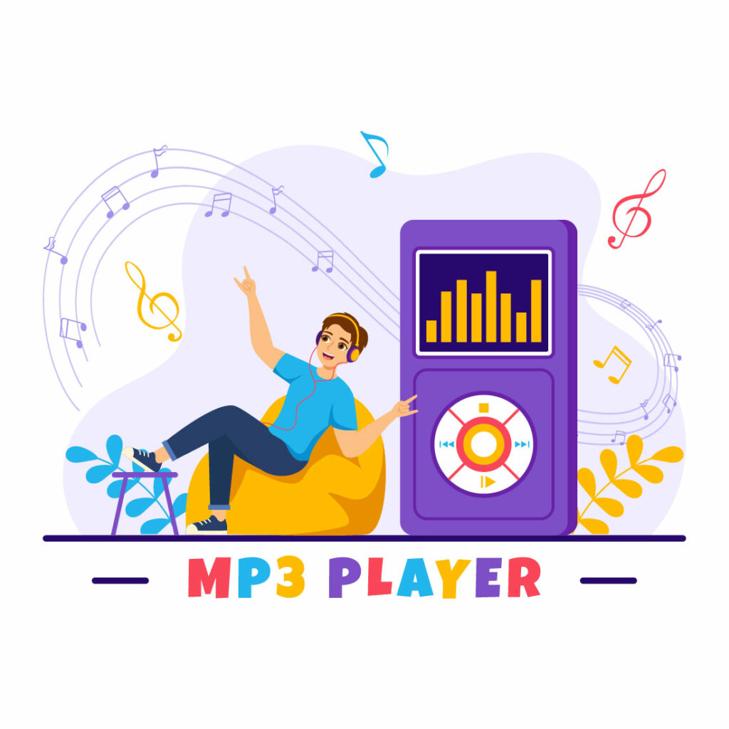 10 MP3 Player Illustration - MasterBundles