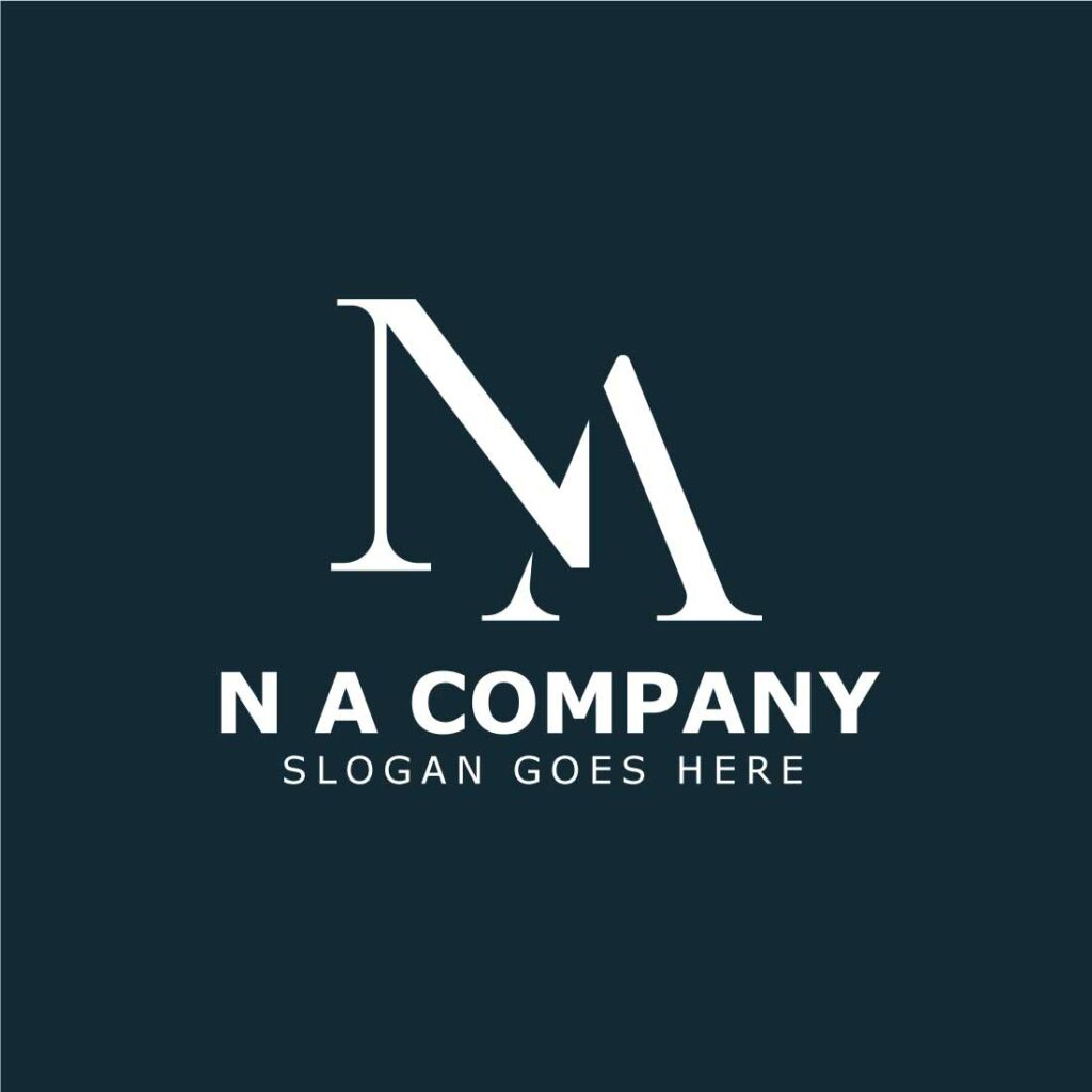 N A logo letter design on luxury background - MasterBundles