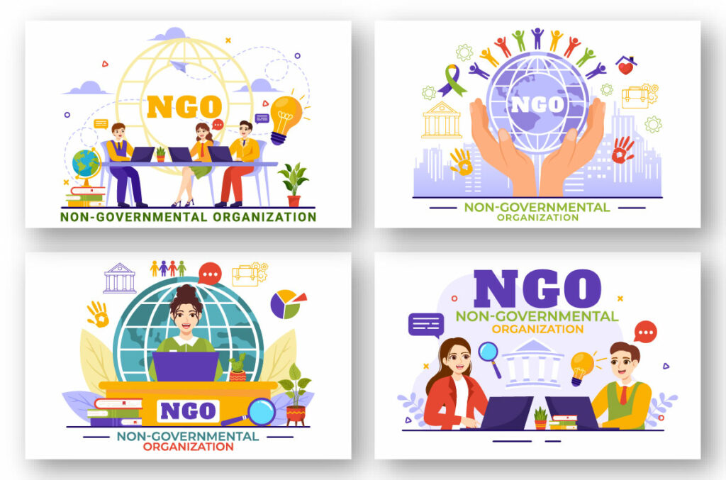 12 NGO or Non Governmental Organization Illustration - MasterBundles