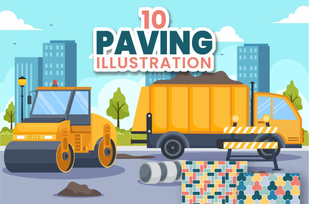 10 Paving Vector Illustration - MasterBundles