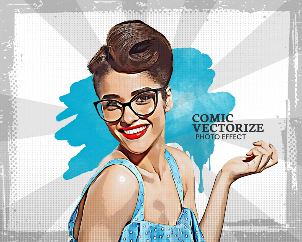 Editable Photoshop Pop Art Template - MasterBundles