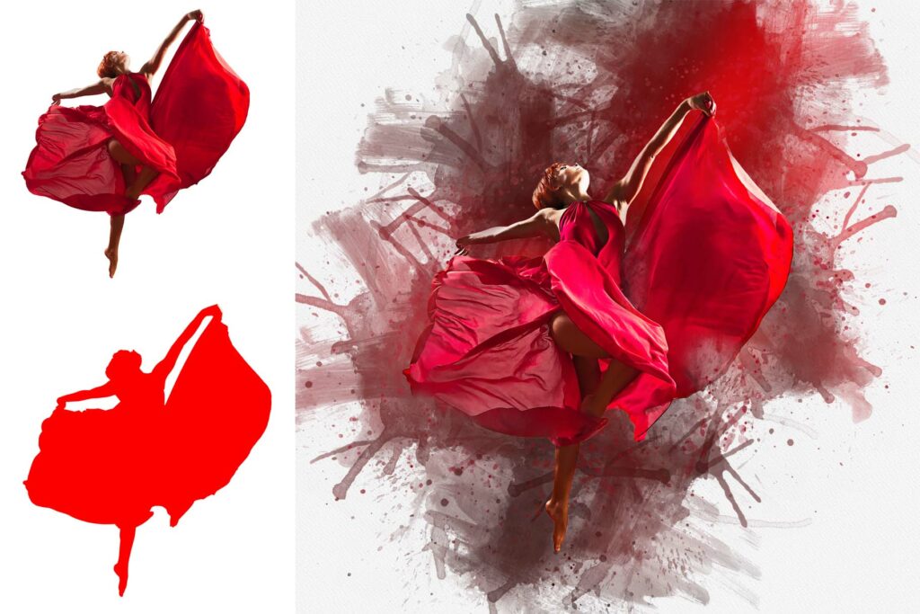 Portrait Painting Photoshop Action - MasterBundles