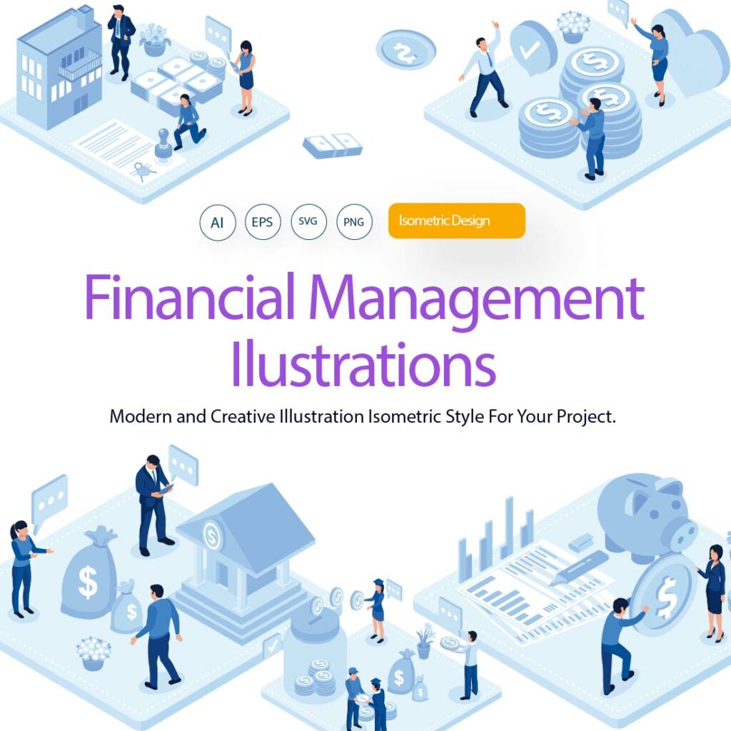 Financial Management Illustration Design - MasterBundles