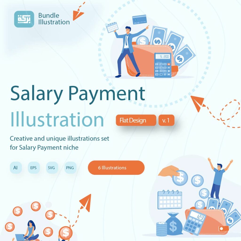 Illustration Design Salary Payment 1 - MasterBundles