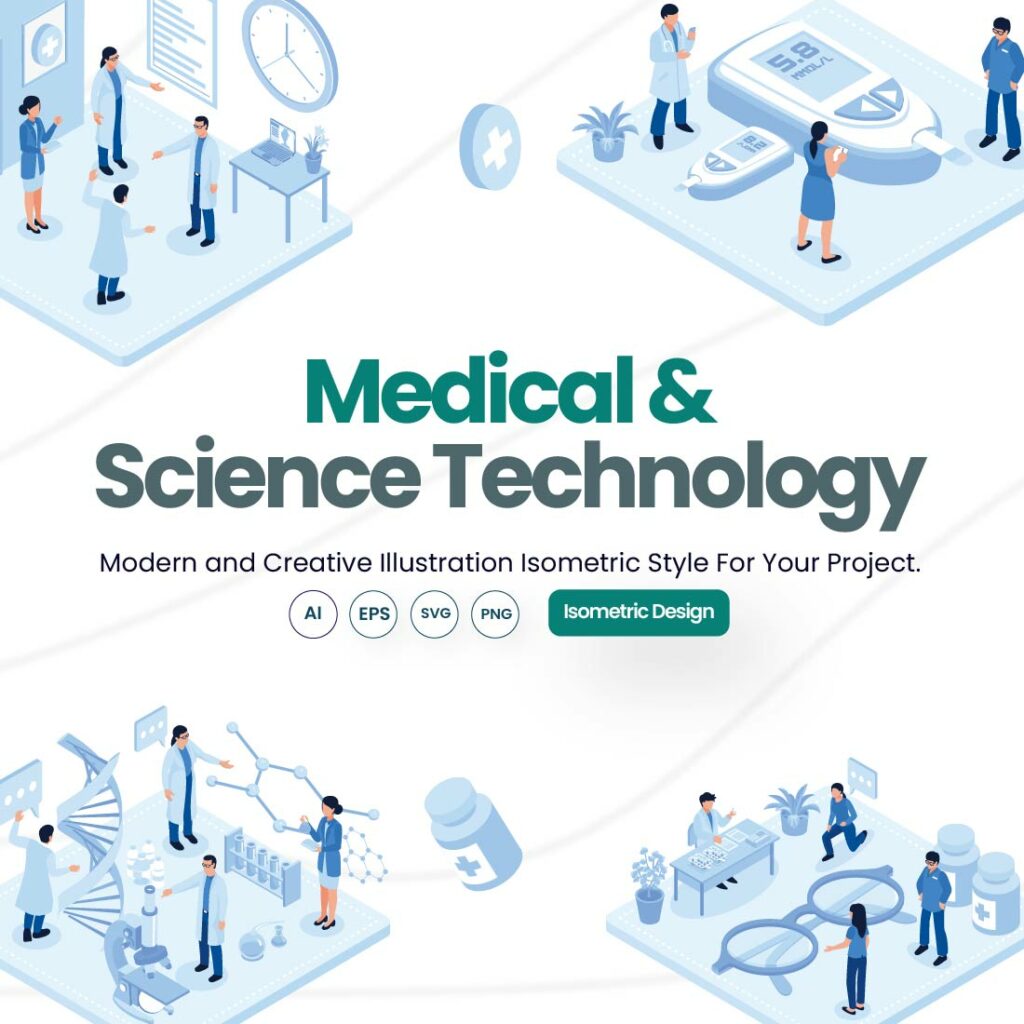 Illustration of Medical & Science Technology - MasterBundles