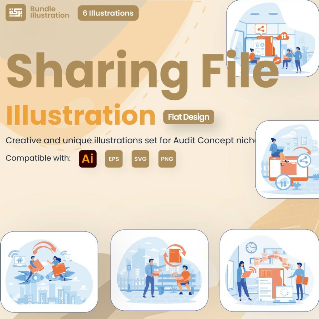 Illustration of Sharing File - MasterBundles