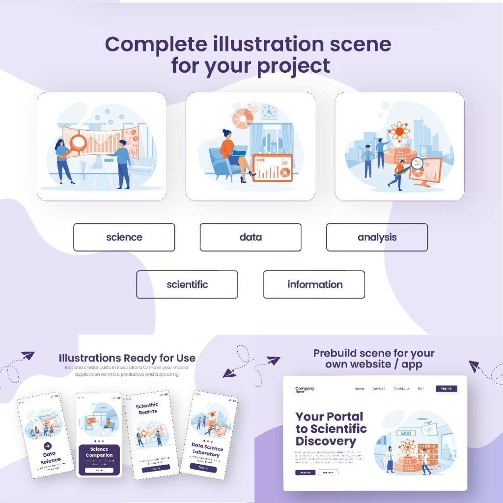 Illustration of Data Science - MasterBundles