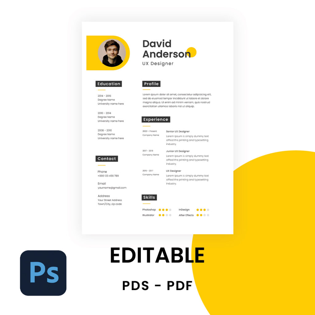 Creative UX Designer Resume/CV - MasterBundles