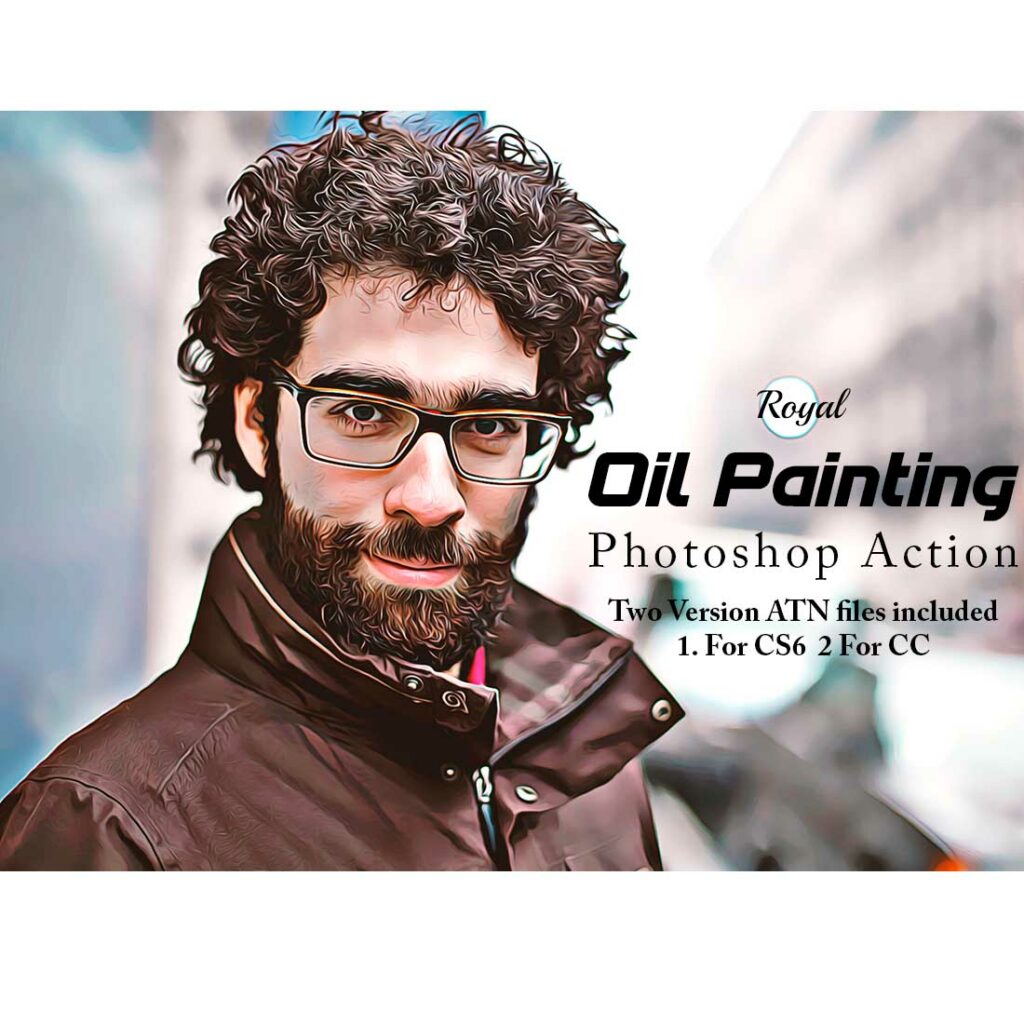 Royal Oil Painting Photoshop Action - MasterBundles