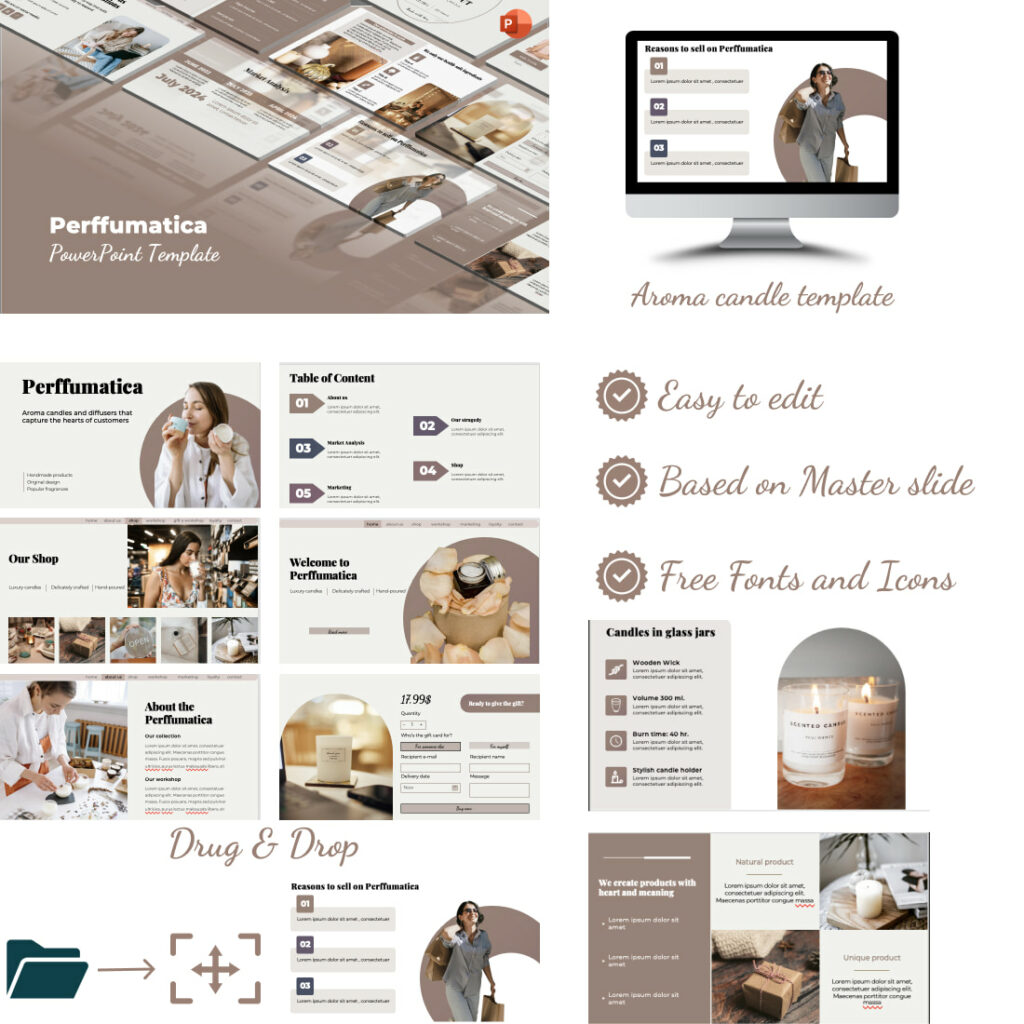 Aroma Candle Template - MasterBundles