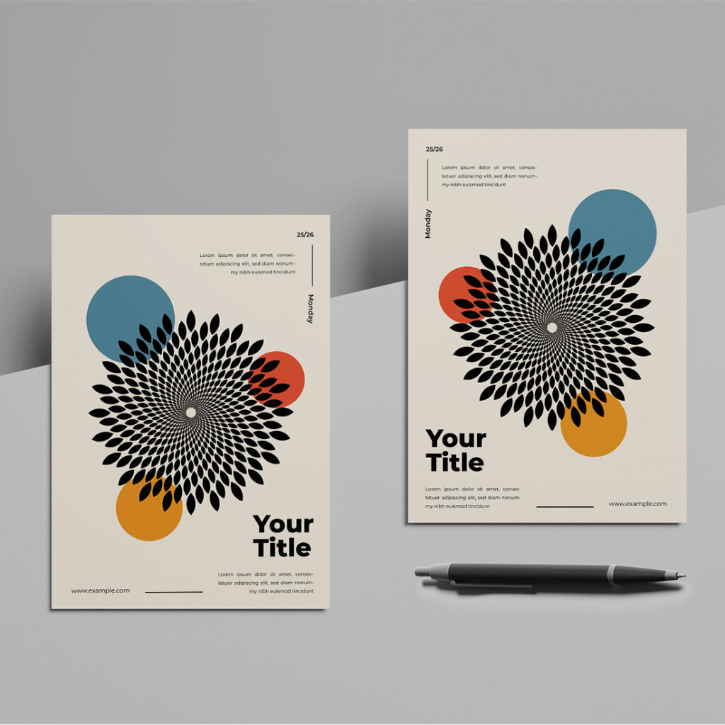 Stylish Swiss Modernism Style Poster